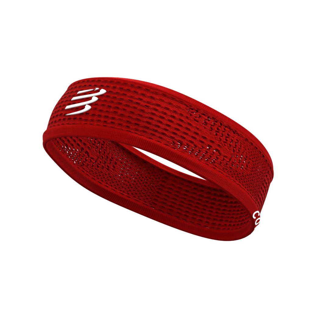 Traka za glavu Compressport Thin Headband Red - Topsport